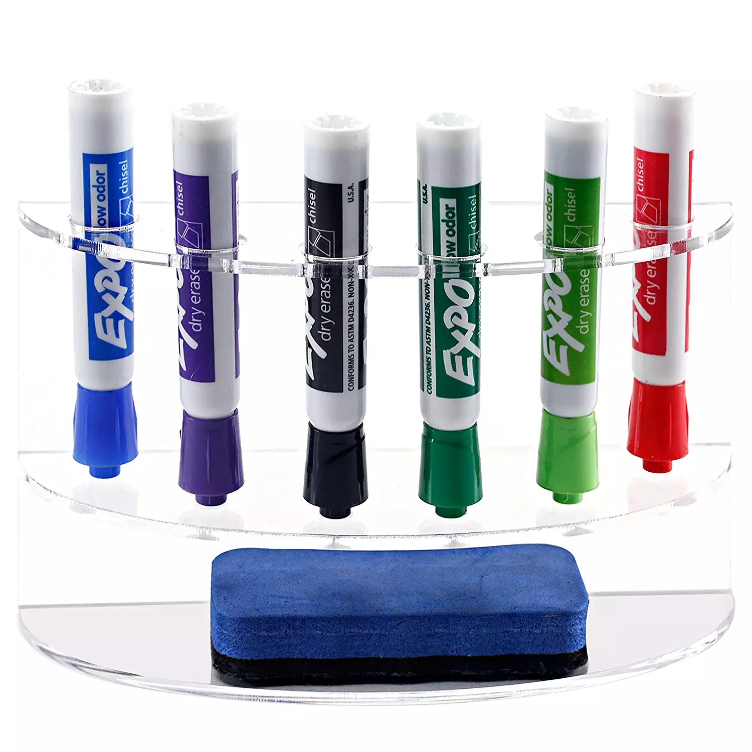 Dry Erase Markers ແລະ Eraser 6-Slot Rack ໂດຍ MyGift
