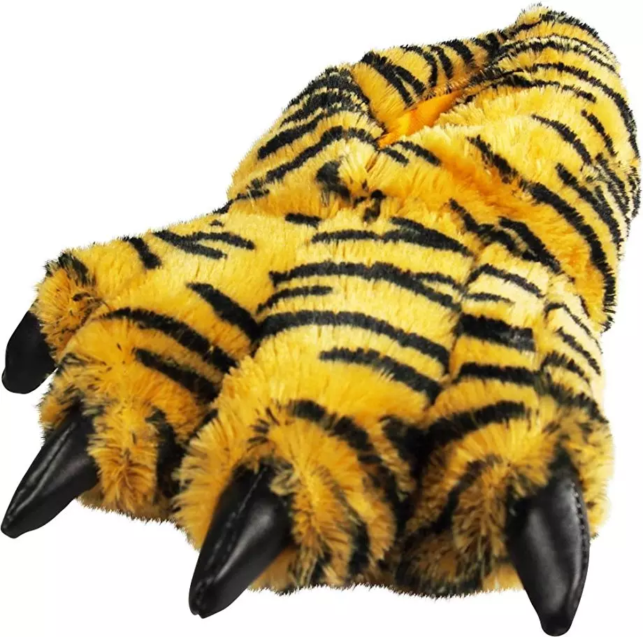 funny slippers labẹ $ 20 poku gbona ẹsẹ tiger claws eranko owo