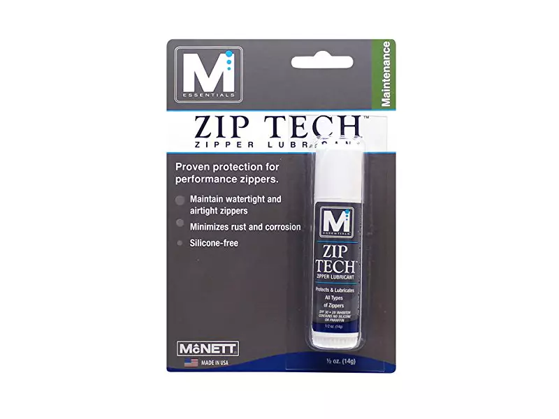 Zipper lubricant