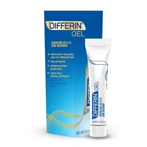 Tratamento do acne en xel de Adapalene de Differin