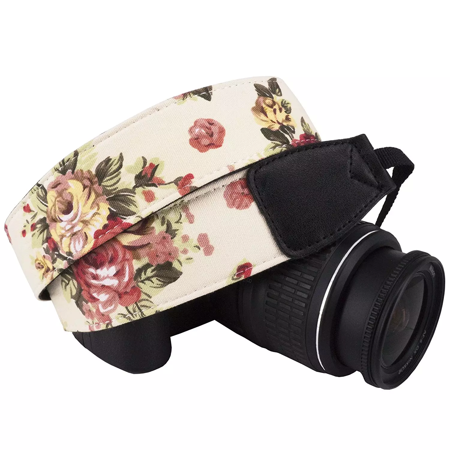 Wolven Vintage Floral Camera Strap