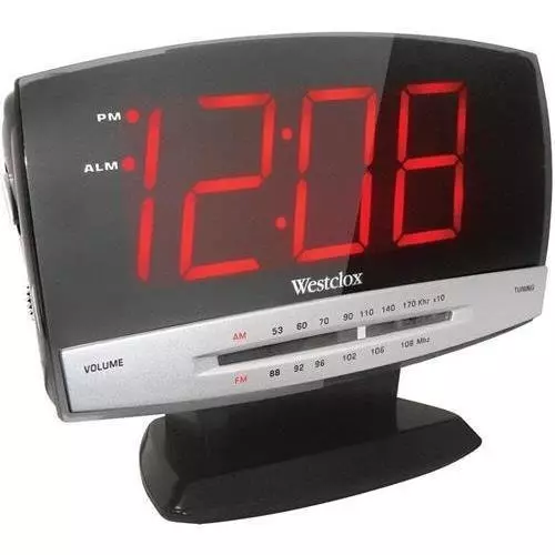 Westclox Tech Large Display Clock Radio
