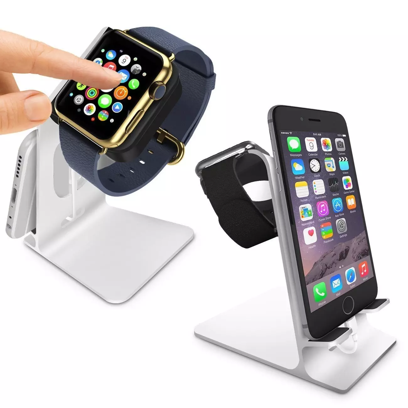 Orzly Charge Station rau Apple Watch thiab iPhone