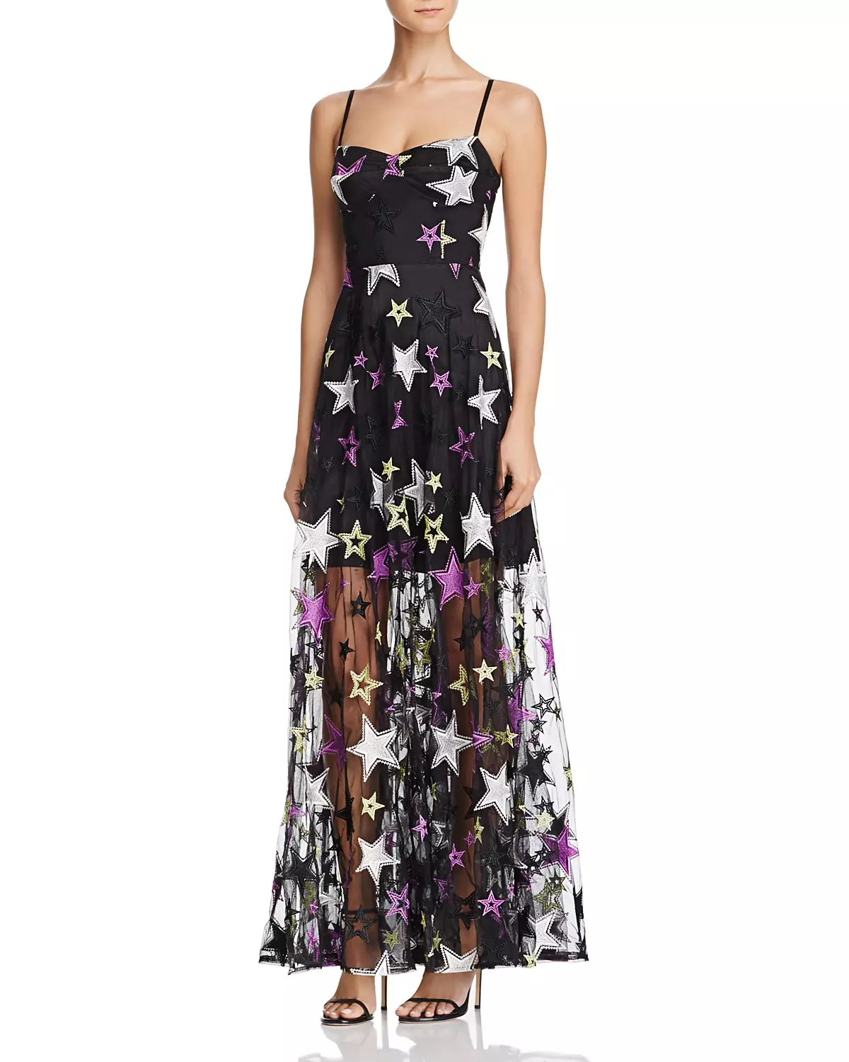 en büyük şovmen zendaya x aqua kapsül koleksiyonu yıldız desenli elbise