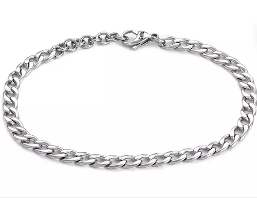 Galis Silver Anklet ji bo Men