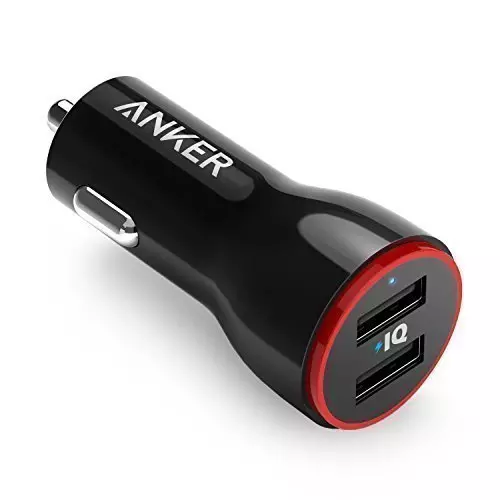 Caricabatteria da auto doppio USB Anker 24W