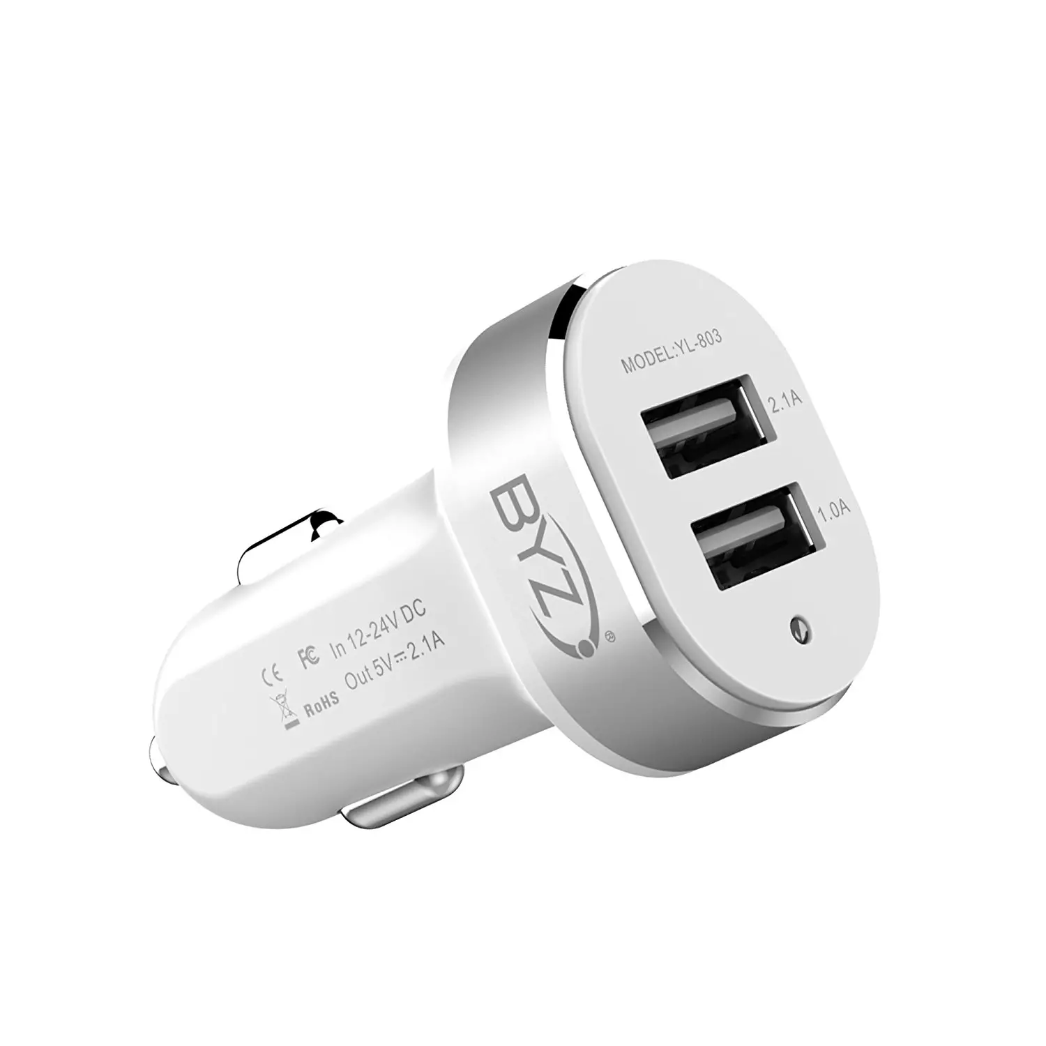 BYZ Dual USB ကားအားသွင်းကိရိယာ