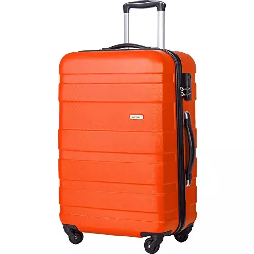 bagagem brilhante como nunca perder mala merax laranja barato