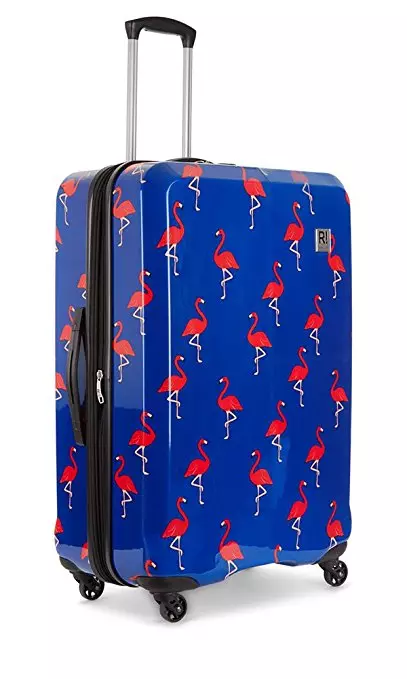 bagagem brilhante como nunca perder mala hardside flamingo rolling spinner