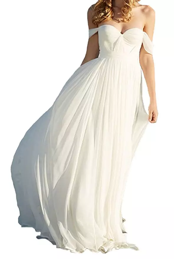 levné svatební šaty nejlepší svatební šaty amazon pod 200 dolary pláž bohémský
