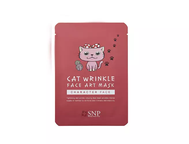 Cat Wrinkle Face Art Mask