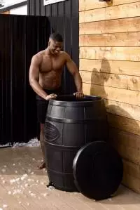 ice barrel ice bath, mazaya echando