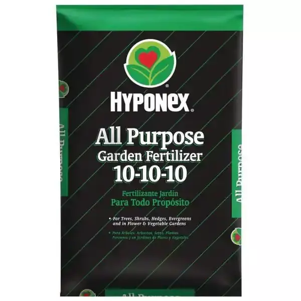 Hyponex all-purpose fertilizer, garden landscaping