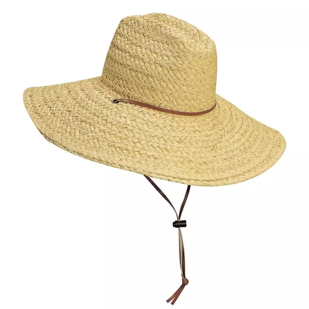 Záchranářský klobouk Raffia s podbradním páskem, zahradní úprava