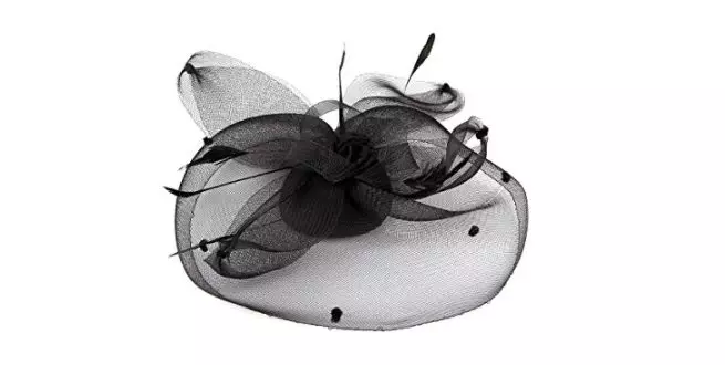 Fascinator me pupla dhe tyl