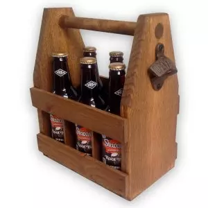 дървена кутия за бира
