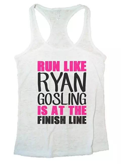 hardloop soos Ryan Gosling wat by die eindstreep wag