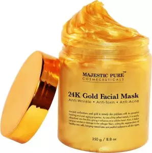 Majestueus puur 24-karaats gouden gezichtsmasker
