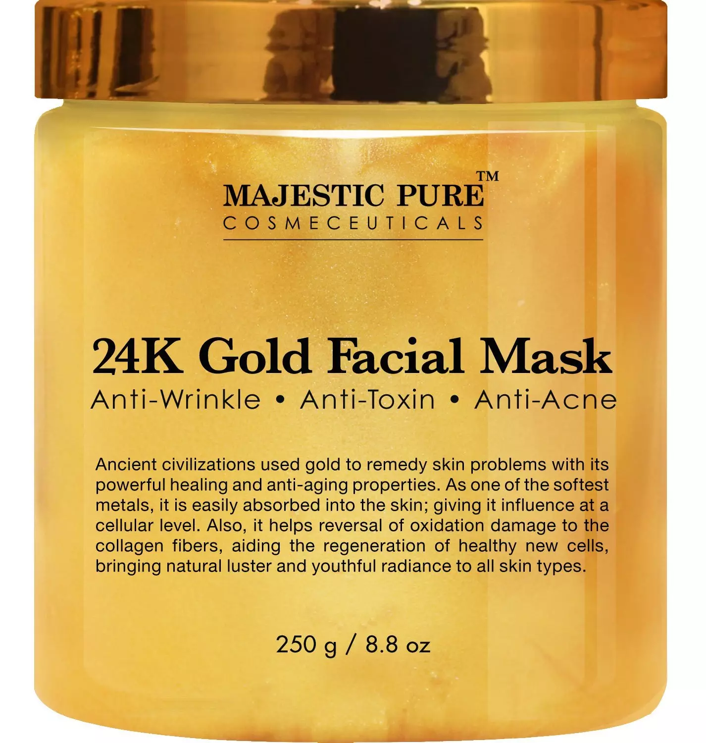 מסכת פנים Majestic Pure 24K זהב
