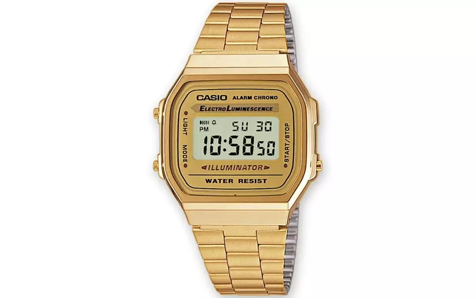 casio gold tone watch