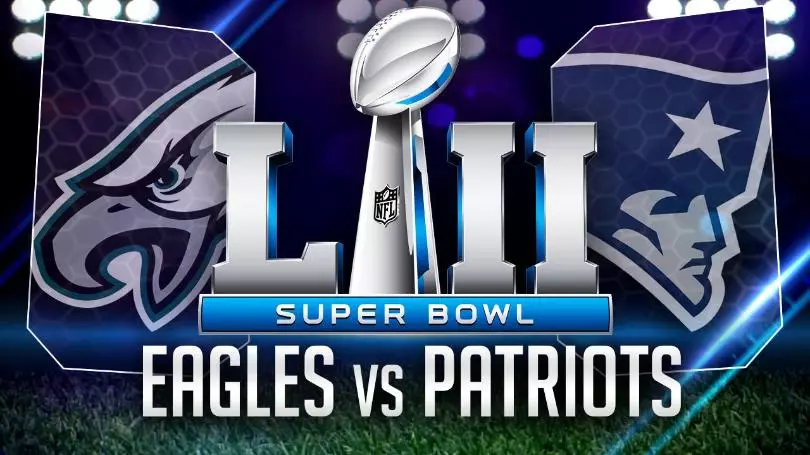 Super bowl LII treoir amhairc