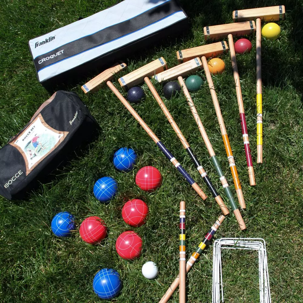 Franklin Bocce Bhora uye Croquet Set