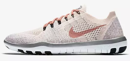 NIKE ಉಚಿತ ಫೋಕಸ್ FLYKNIT 2 ಕ್ರೋಮ್ ಬ್ಲಶ್