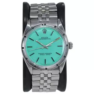 orologio rolex tiffany blu acciaio