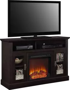 Console de TV com lareira elétrica Ameriwood Home