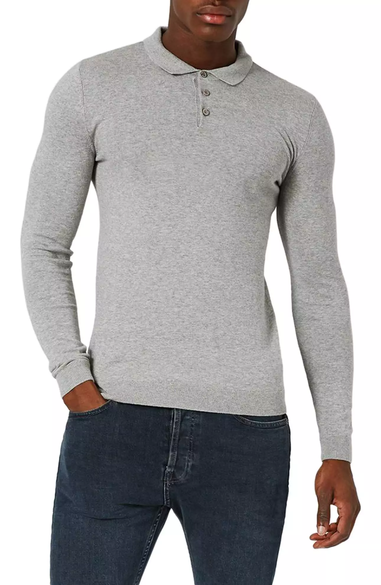 Topman Muscle Fit polo džemper