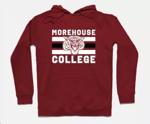 Morehouse ቪንቴጅ ሶስቴ ስትሪፕ Hoodie