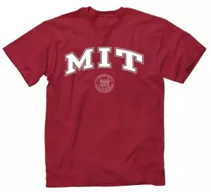Samarreta del dia del joc d'estil suau amb arc i logotip per a adults del MIT Engineers