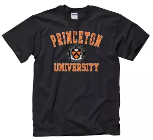 普林斯顿老虎队成人拱门和徽标柔软风格比赛日 T 恤