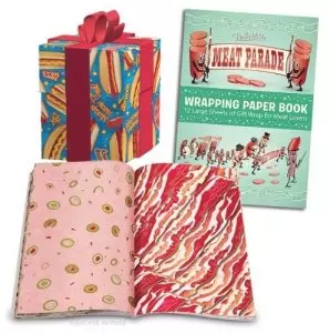 Meat Parade Wrapping Paper Book ng Accoutrements