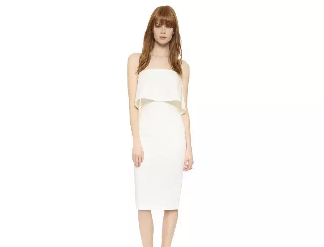 Driggs White Column Dress