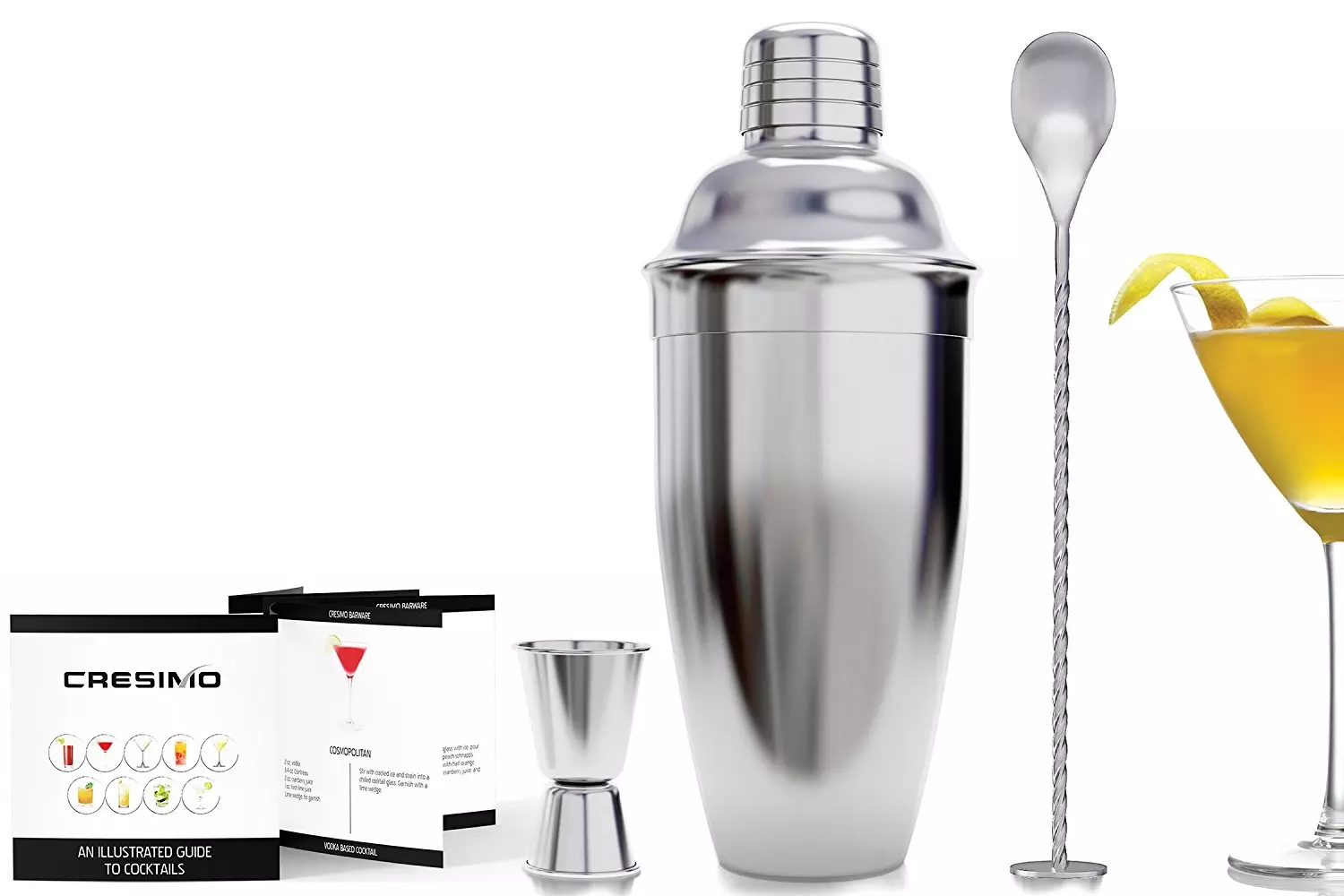 srebrni shaker set cresmio