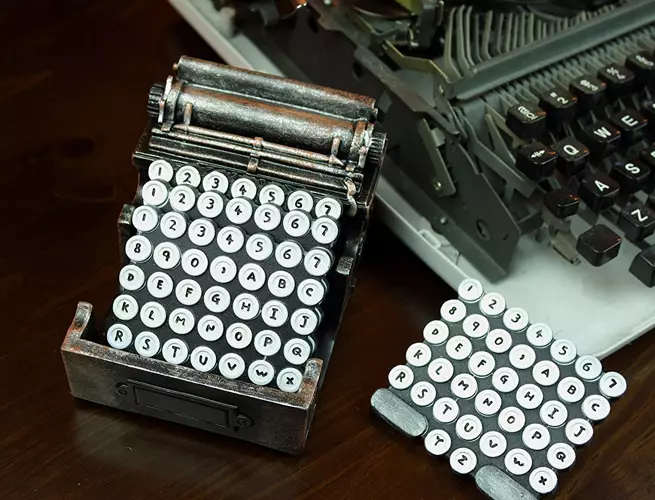 Typewriter Coaster Set