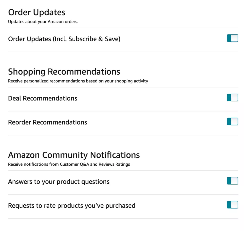 Alternativ for Amazon Shopping-anbefalinger