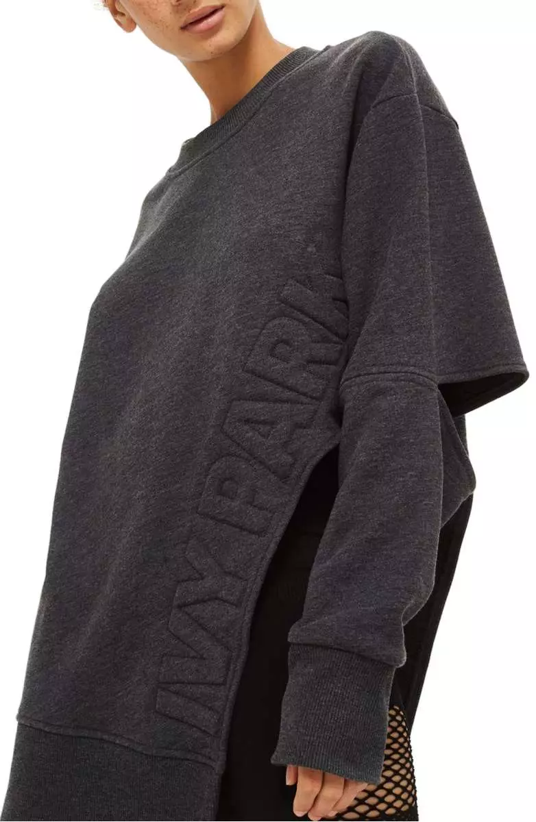 Айви Парк Logo Embossed Sliced Sweatshirt