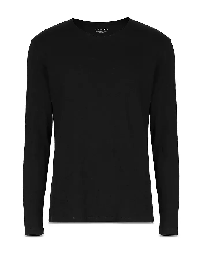 AllSaints Slim Fit pulover z okroglim izrezom