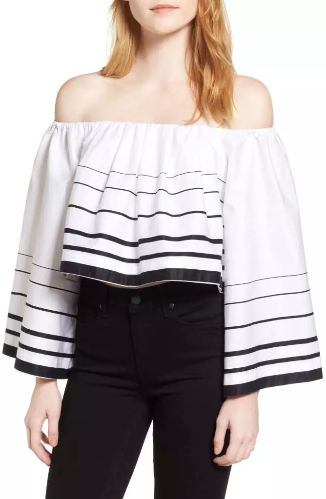 KENDALL + KYLIE Stripe Off the Shoulder TopAlternate Image 1 Selected - KENDALL + KYLIE Stripe Off the Shoulder Top รูปภาพสำรอง 2 - KENDALL + KYLIE Stripe Off the Shoulder TopAlternate Image 2 - KENDALL + KYLIE Stripe Off the Shoulder Top Alternate Image 3 - KENDALL + KYLIE Stripe Off the Shoulder Top ภาพสำรอง 3 - KENDALL + KYLIE Stripe Off the Shoulder Top ภาพสำรอง 4 - KENDALL + KYLIE Stripe Off the Shoulder Top ภาพสำรอง 4 - KENDALL + KYLIE Stripe Off the Shoulder Top ภาพสำรอง 5 - KENDALL + KYLIE Stripe Off the Shoulder TopAlternate Image 5 - KENDALL + KYLIE Stripe Off the Shoulder Top ภาพหลัก - KENDALL + KYLIE Stripe ปิดไหล่ ข้อมูลขนาดสูงสุด ตามขนาดจริง XS=00, S=0-2, M=4-6, L=8-10. รายละเอียดและการดูแล เสื้อเบลาส์ปาดไหล่ขนาดใหญ่และน่าทึ่งนี้มีทั้งแบบครอปและลายทางเพื่อให้ได้ผลลัพธ์สูงสุด สวมทับศีรษะ คอปาด แขนกระดิ่ง ผ้าคอตตอน 100% ซักเครื่องแบบเย็น ปั่นแห้งต่ำ นำเข้า t.b.d. สินค้า #5310520 จัดส่งฟรี & คืนสินค้า ดูเพิ่มเติม to love Karen Kane $118.00$70.80 KENDALL + KYLIE $225.00 กลับไปด้านบน รีวิว (0) เป็นคนแรกที่วิจารณ์สินค้านี้ KENDALL + KYLIE แถบคาดศีรษะ