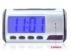 eBoTrade Portable Wekker Spy Camera DVR mei Motion Detection (Tf Card net ynbegrepen)