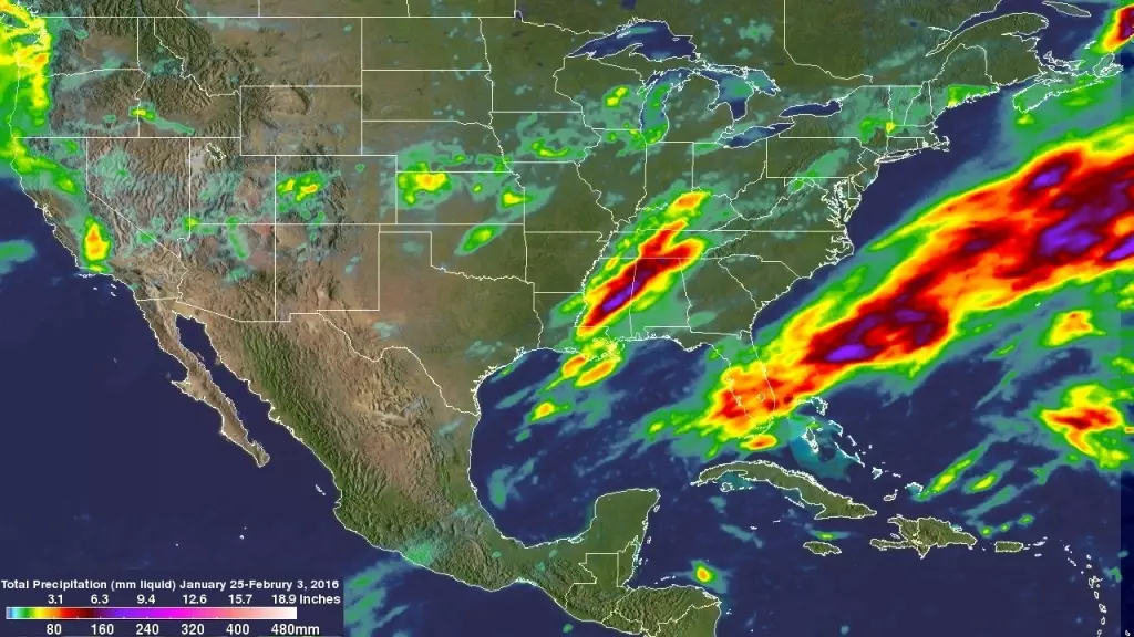 nasa weather rain map