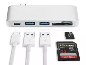 USB-C Combo Hub ya MacBook nshya