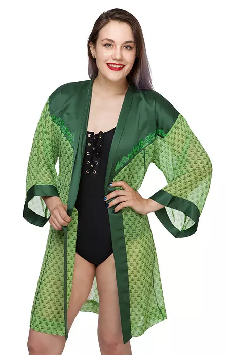 Poison Ivy Chiffon Cover Up -takki