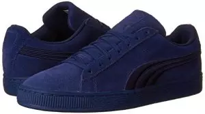 sepatu kets puma navy suede