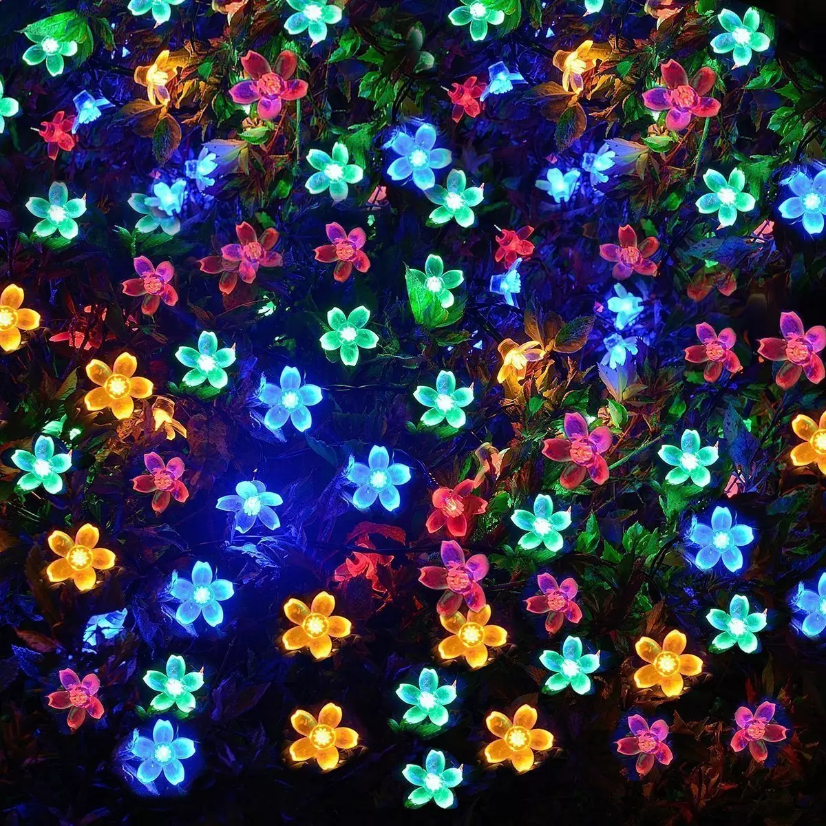 Guirlande lumineuse de Noël extérieure solaire Vmanoo