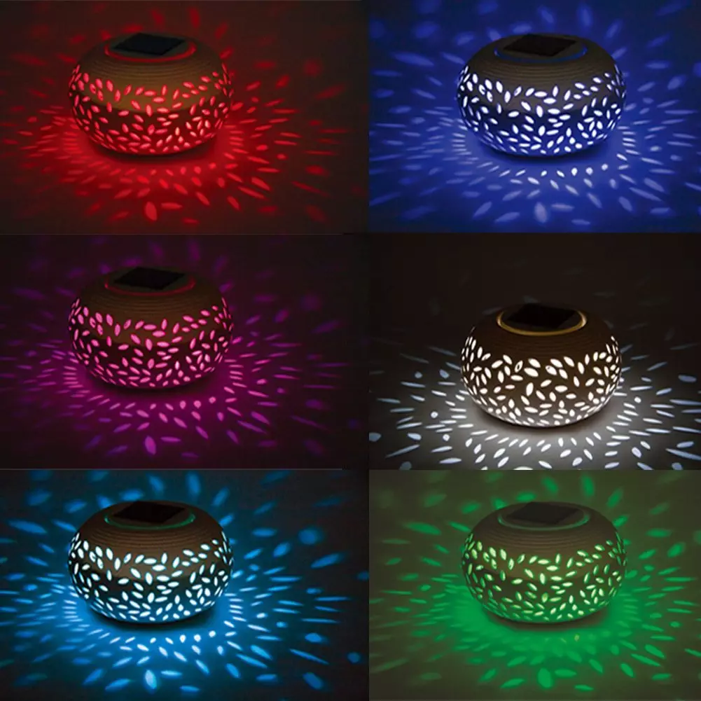 IREALIST Keramisk natlys Farveskiftende LED-lys