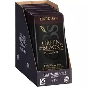 Temna čokolada zelena in črna
