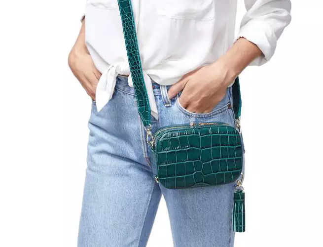 Pop & Suki Croc Embossed Kamera Bag